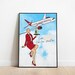 Personalised Custom Cabin Crew Portrait Print - Any Airline - New Job ...