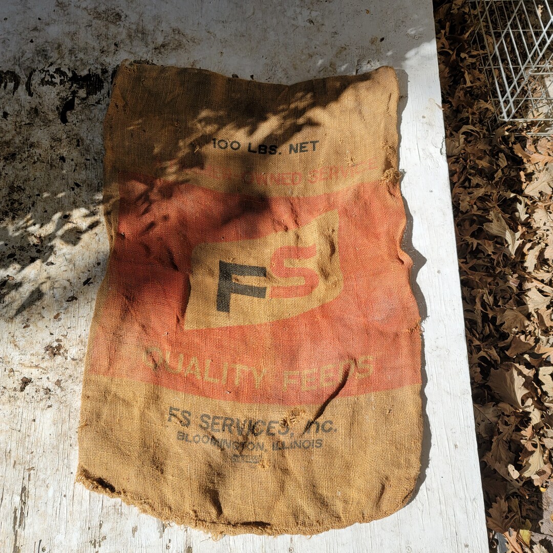 Antique Burlap Feed Sack - Etsy