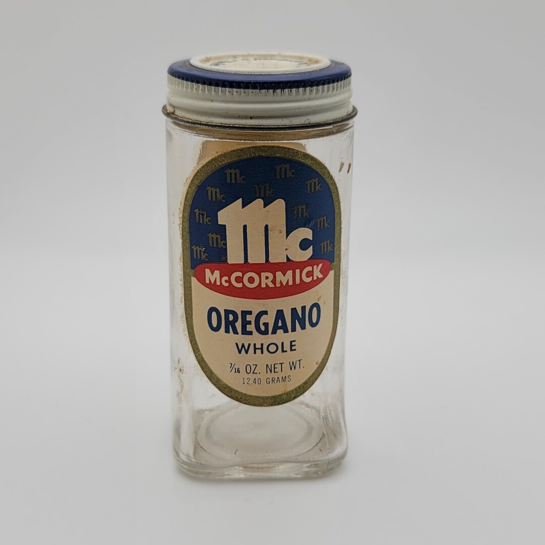 Antique Mccormick Oregano Glass Jar - Etsy