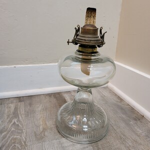 Oil Lamp Large Glass Base - Etsy