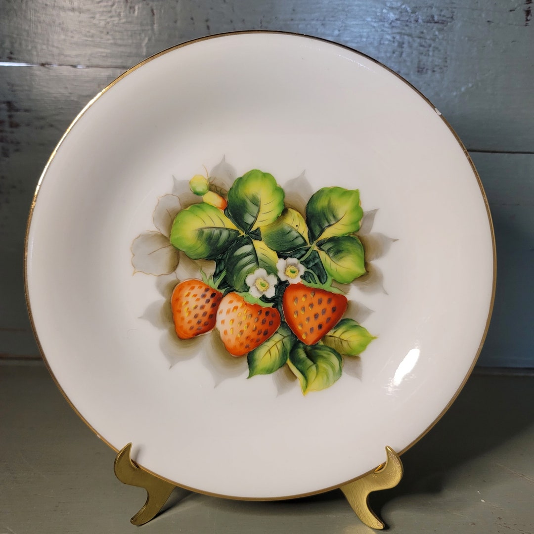 Ohata China Made in Occupied Japan Strawberry Plate - Etsy