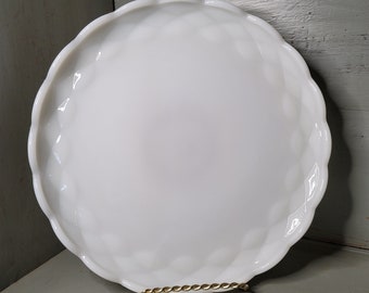 Milk Glass Platter | Etsy