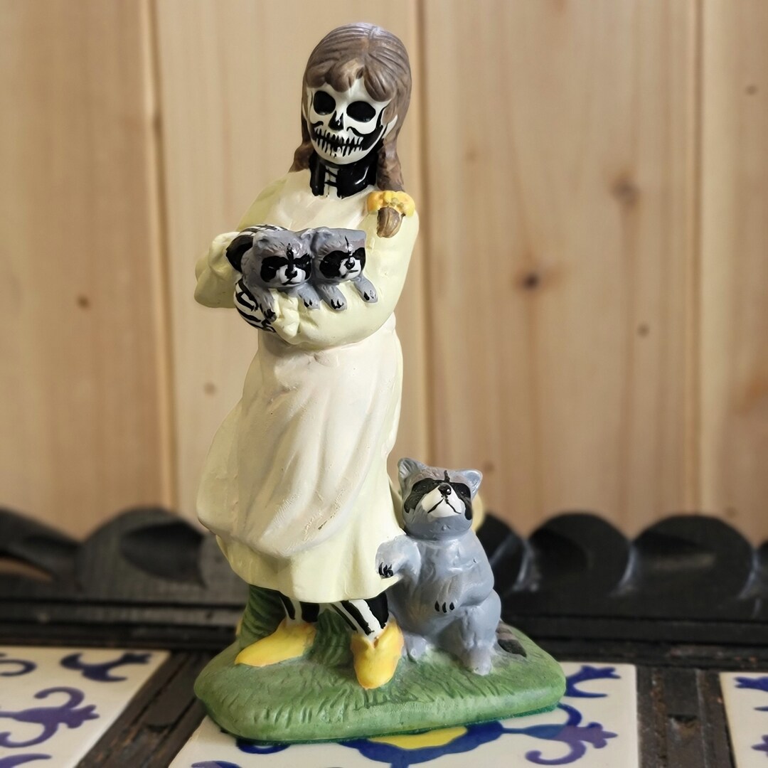 Bespoke Trash Panda Skeleton Angel Statue - Etsy
