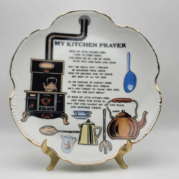Kitchen Prayer Plate - Etsy