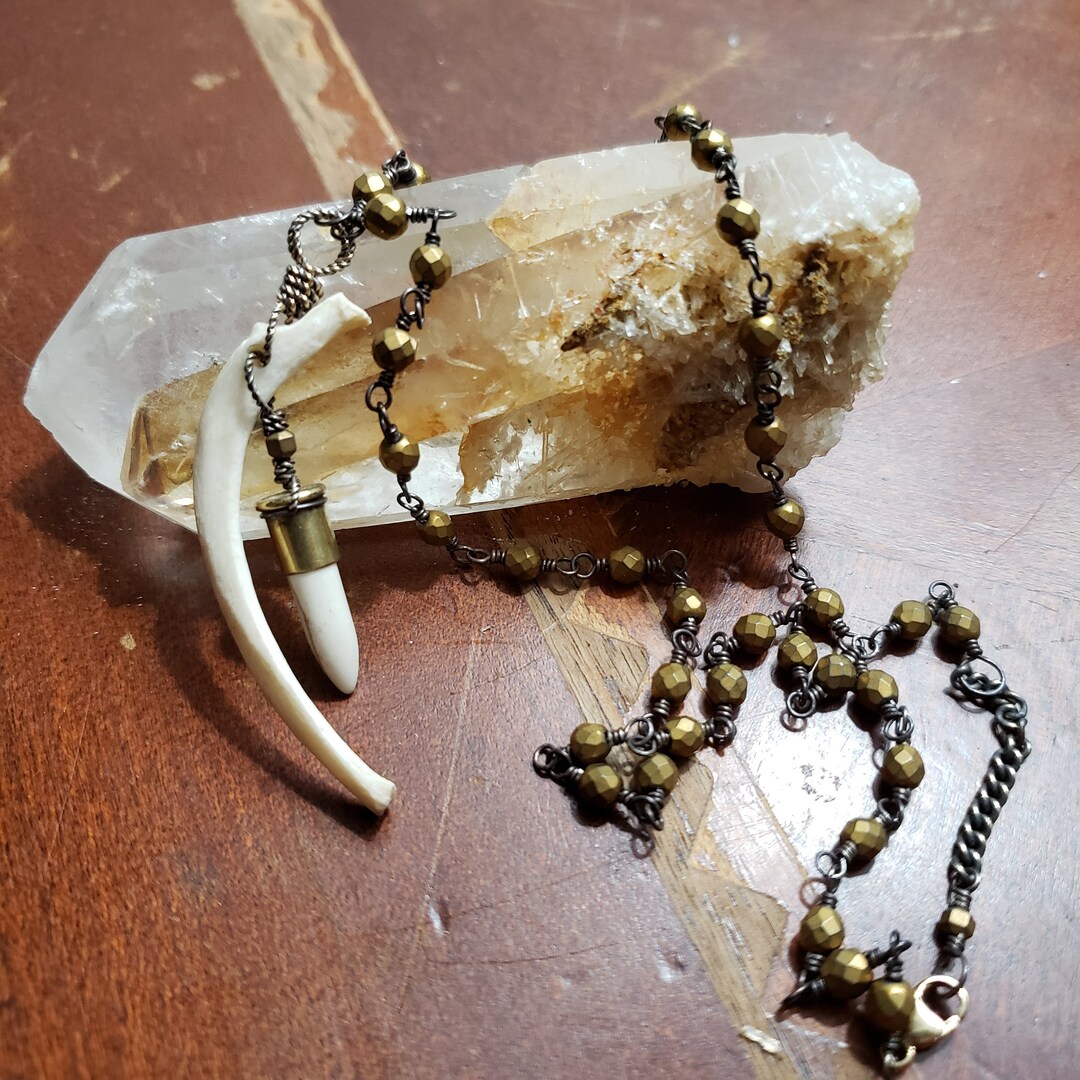 Scavenged Raccoon Rib and Upcycled Shell Casing Artisan Hand Crafted ...