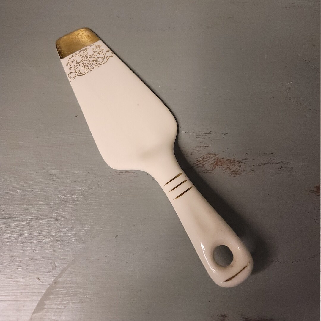 Gold Detailed Porcelain Spatula - Etsy