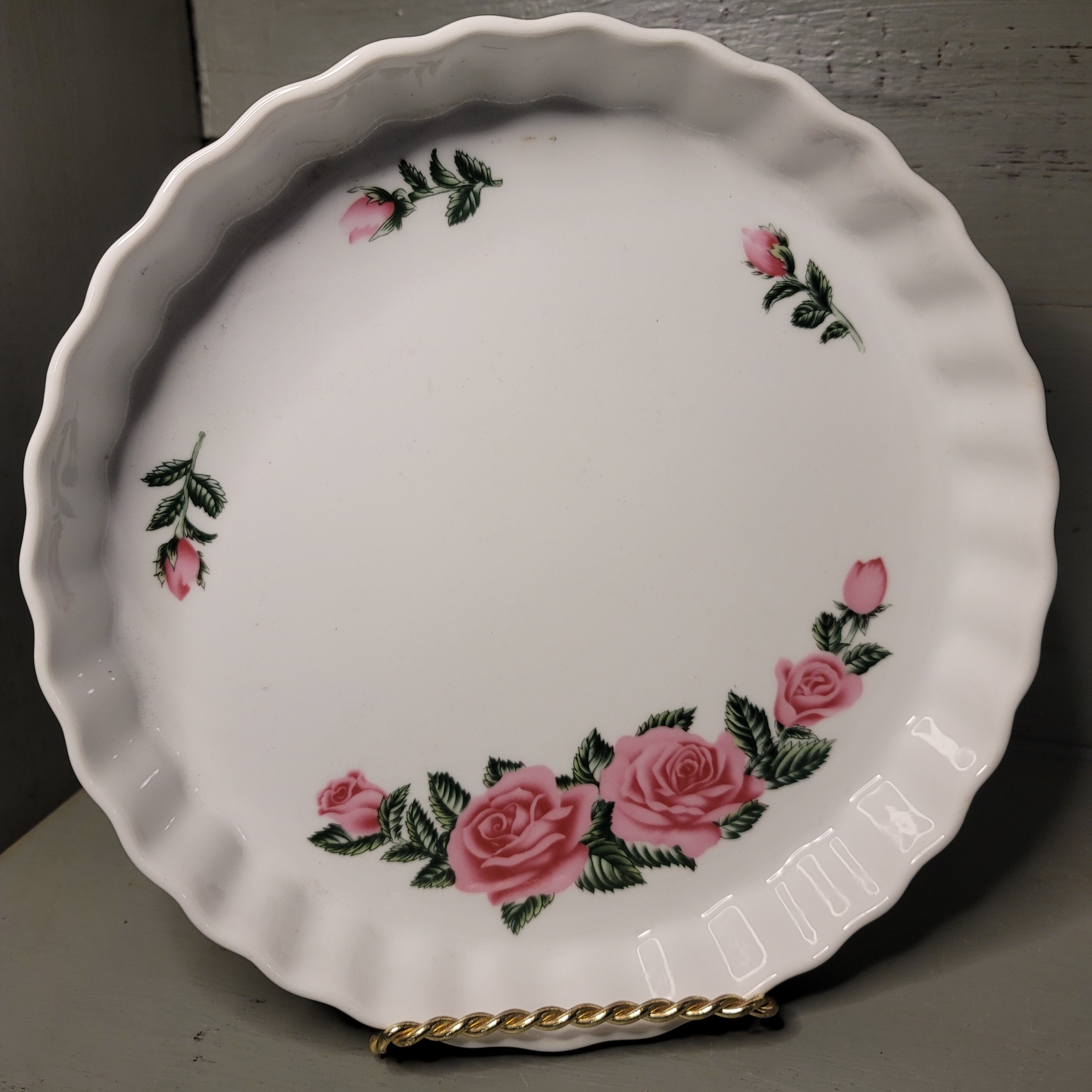 Christineholm Rose Quiche Dish - Etsy