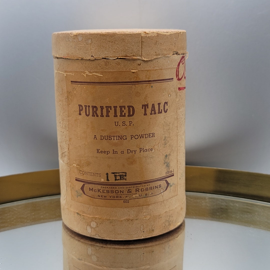 Mckesson and Robbins Purified Talc Dusting Powder Package - Etsy
