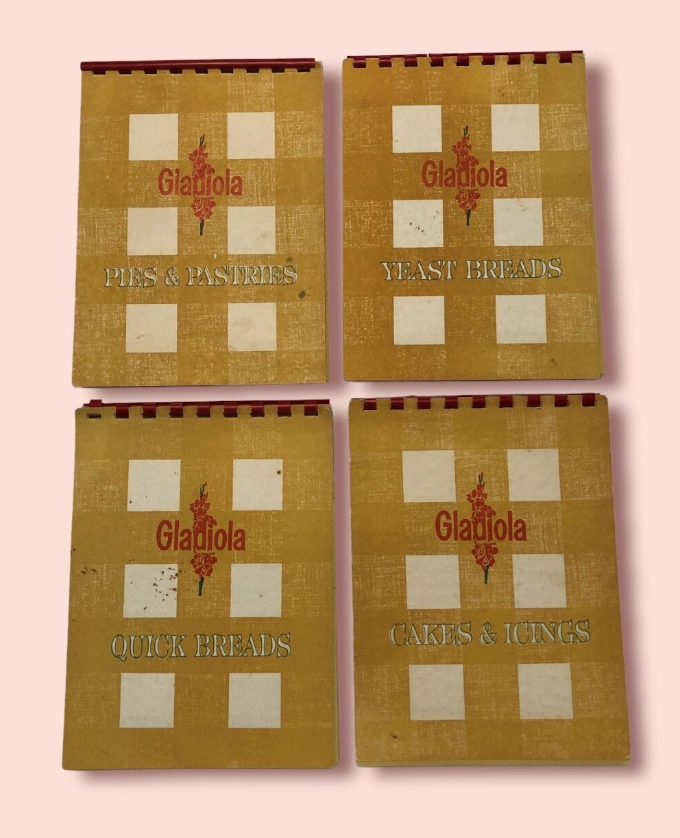 Vintage Gladiola Flour Cookbooks Set of 4 Small Booklets - Etsy