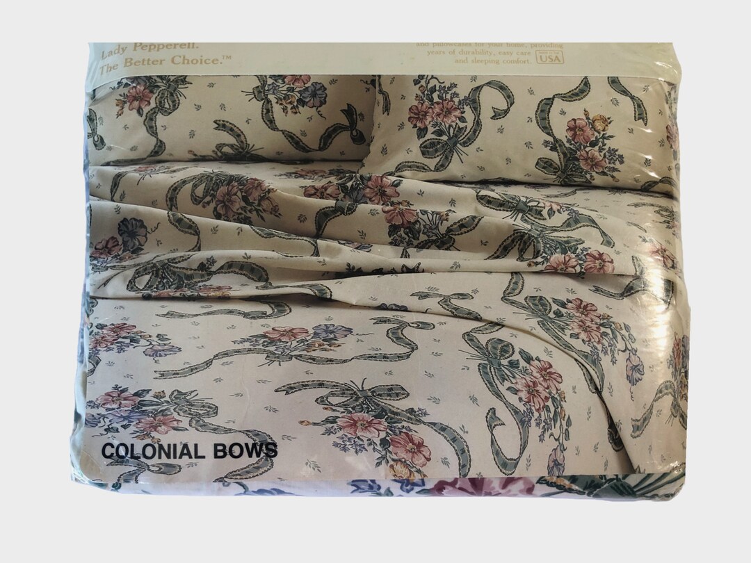 Lady Pepperell Cotton Blend Full Size Fitted Sheet, Shabby Chic ...