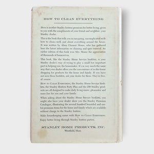 How to Clean Everything by Alma Chesnut Moore, Revised Edition 1961 ...