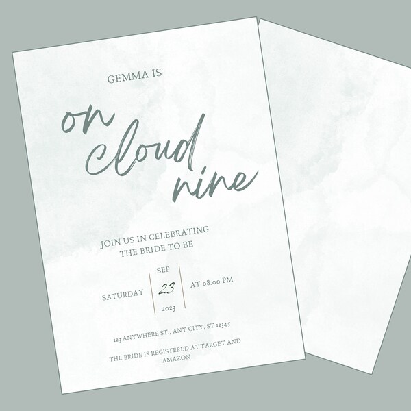 On Cloud Nine Theme Bridal Shower - Etsy