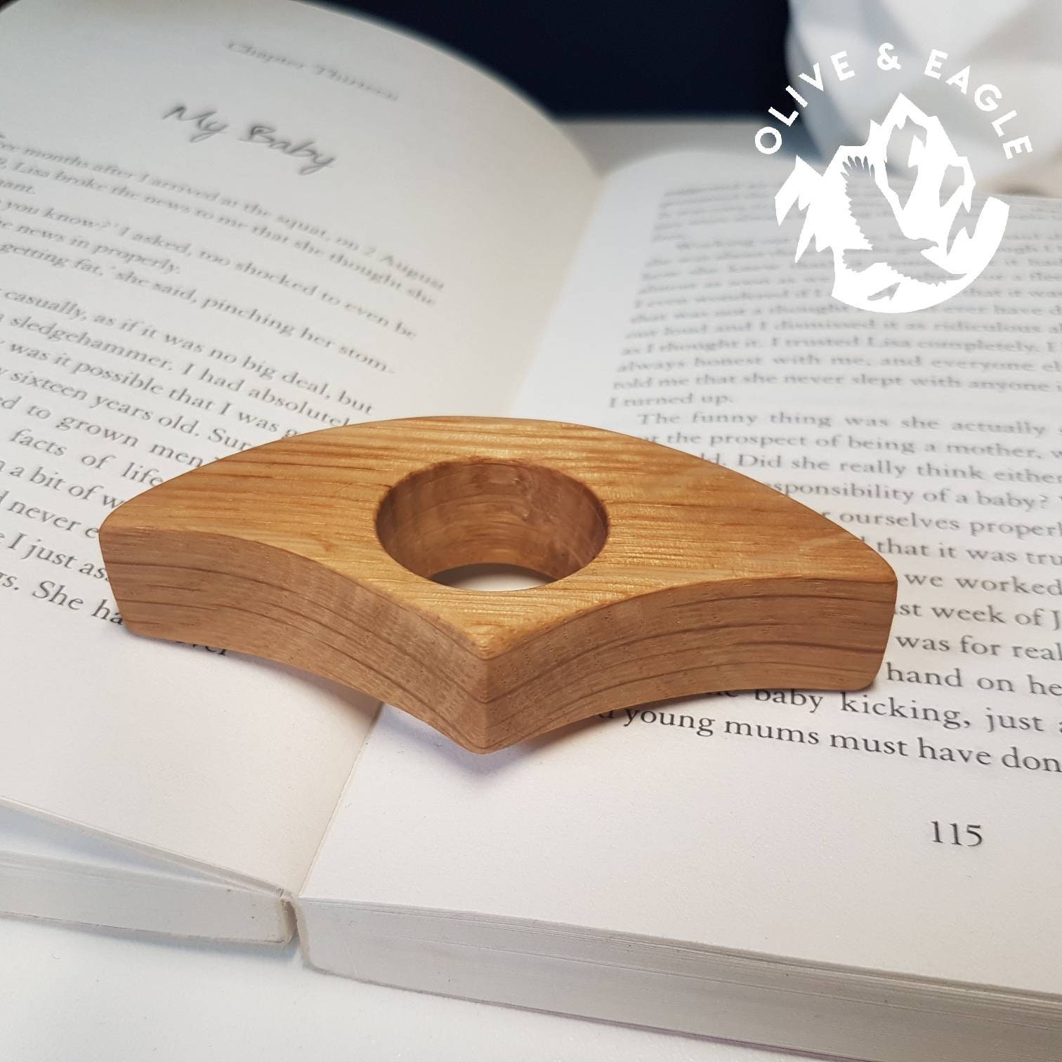 Personalised Oak Book Thumb Spreader Book Holder Page Pal - Etsy UK