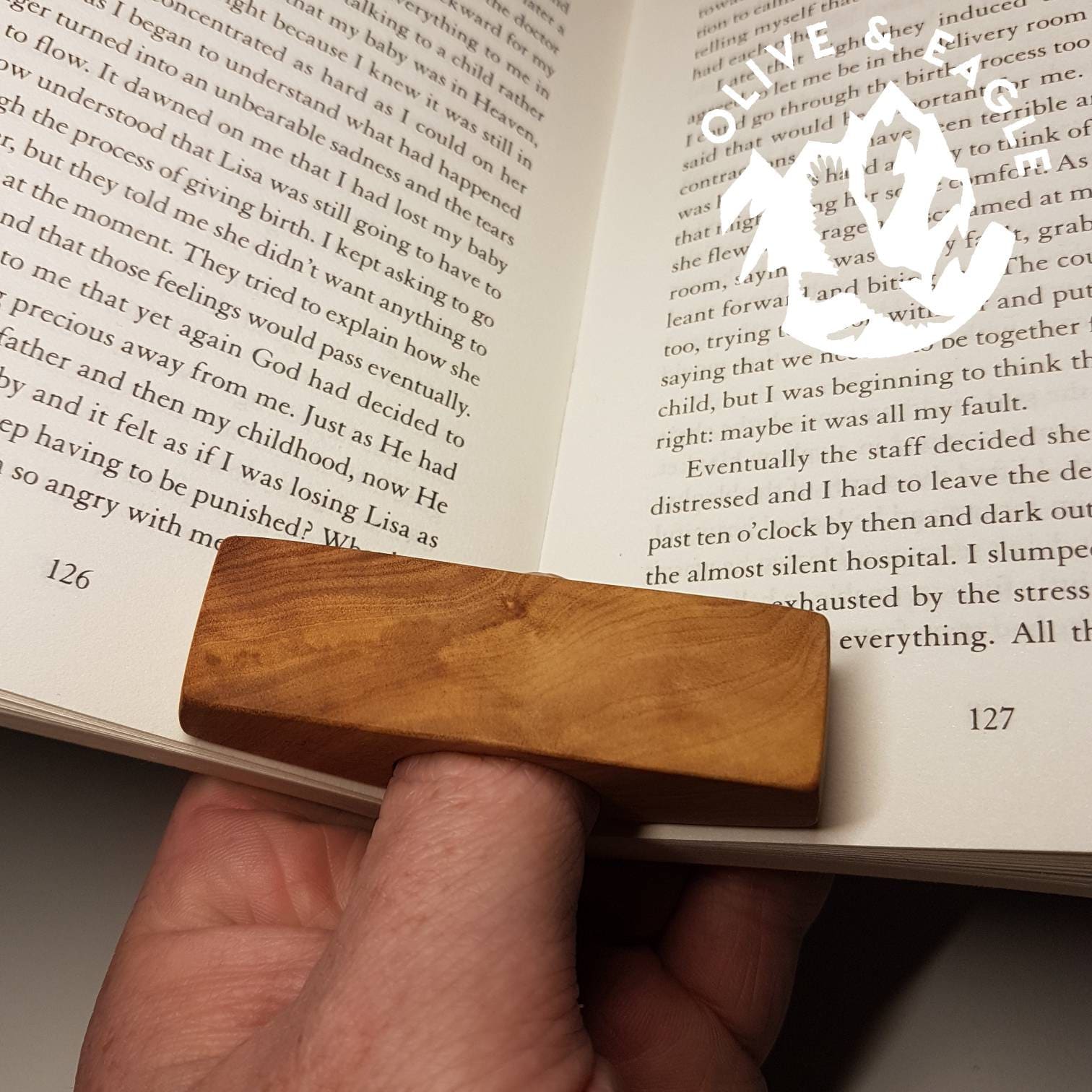 Page Spreader Book Holder Page Pal Thumb Page Holder Olive - Etsy