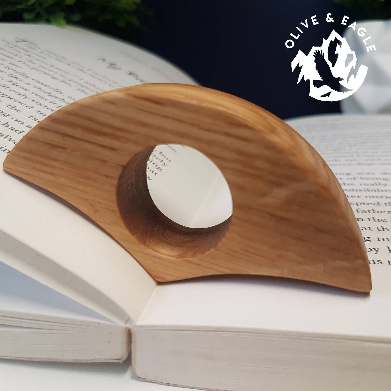 Personalised Oak Book Thumb Spreader Book Holder Page Pal - Etsy UK