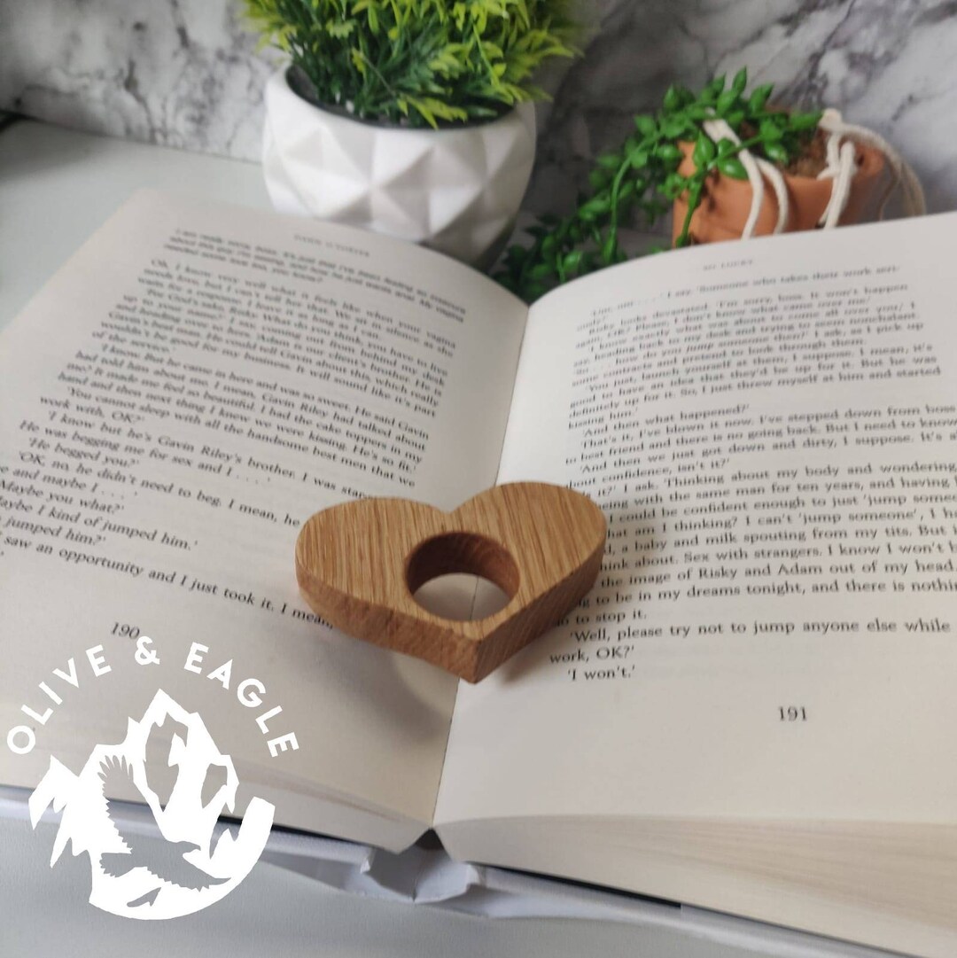 Épandeur de page coeur, porte-livre, copain de page, porte-page pouce ...