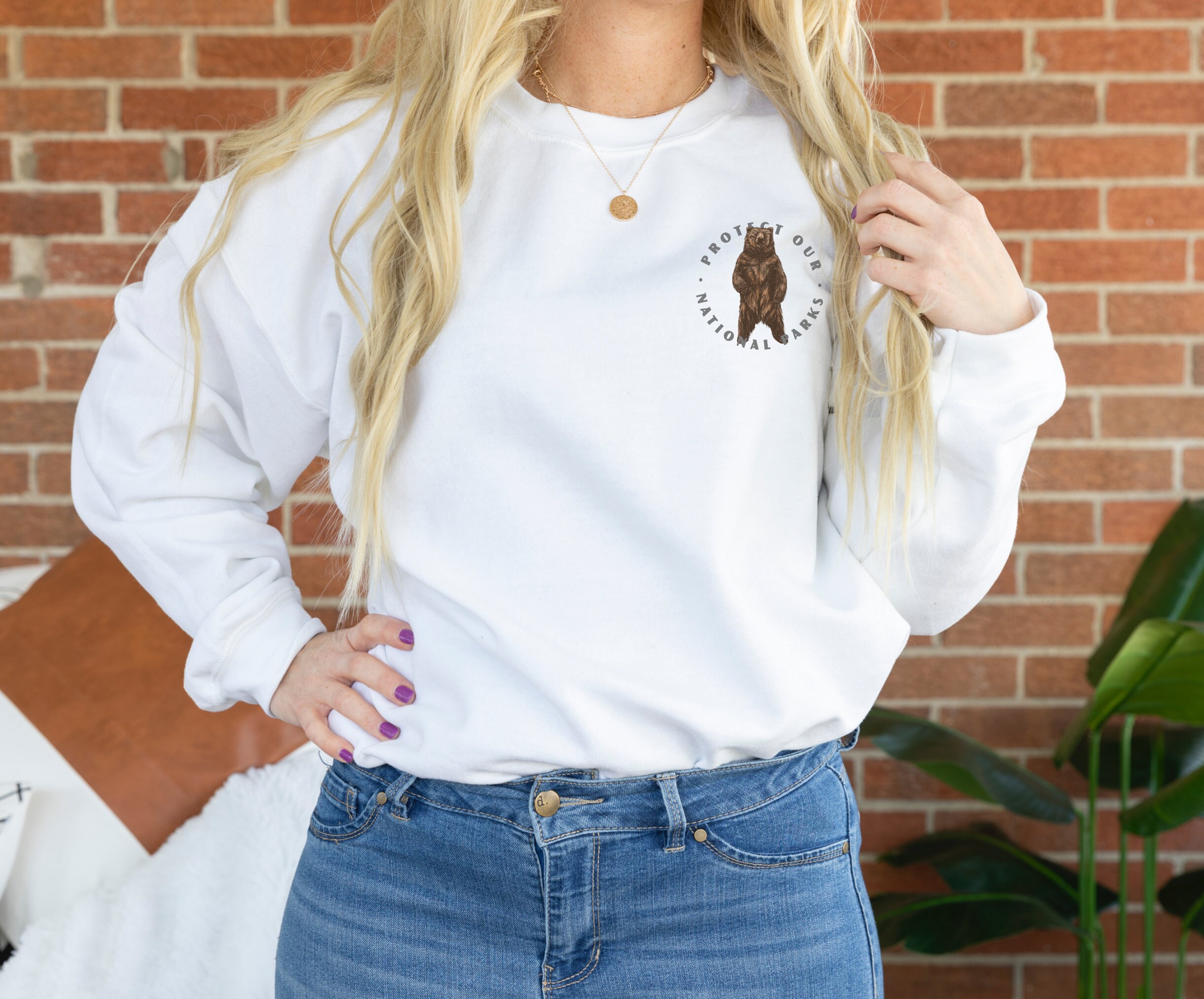 Protect Our National Parks Grizzly Bear Sweatshirt the National Parks ...