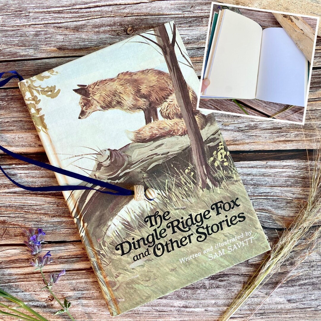 Vintage Fox Book Reclaimed Sketchbook Journal Notebook Plus Tiny Book ...