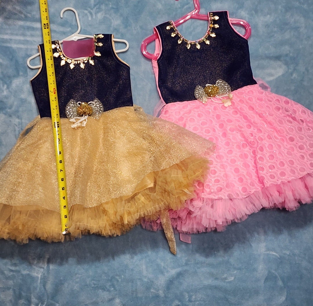 Kids Gown in Gold and Pink - Etsy