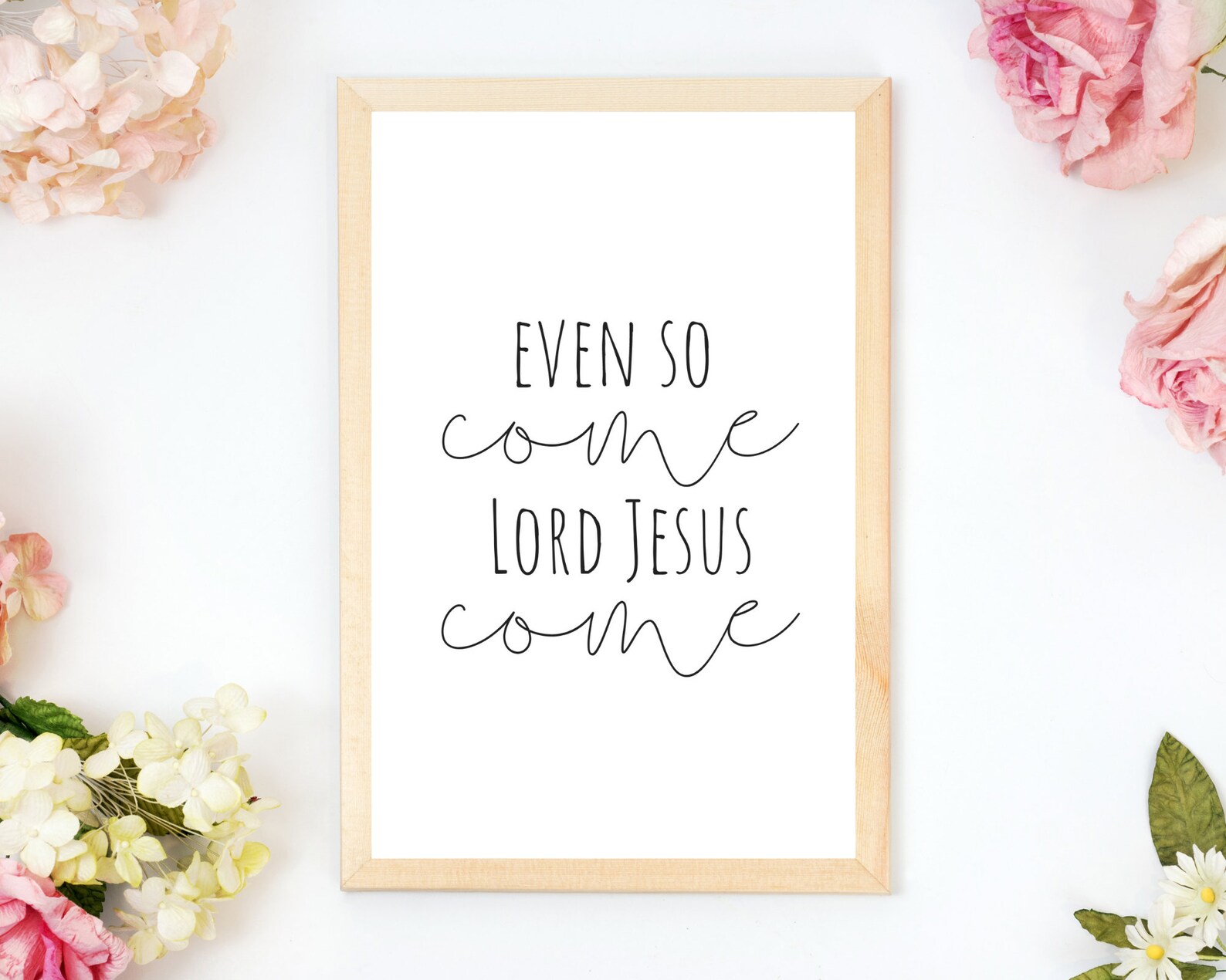 Even so Come, Lord Jesus Come Print | Minimal Christian Wall Art ...