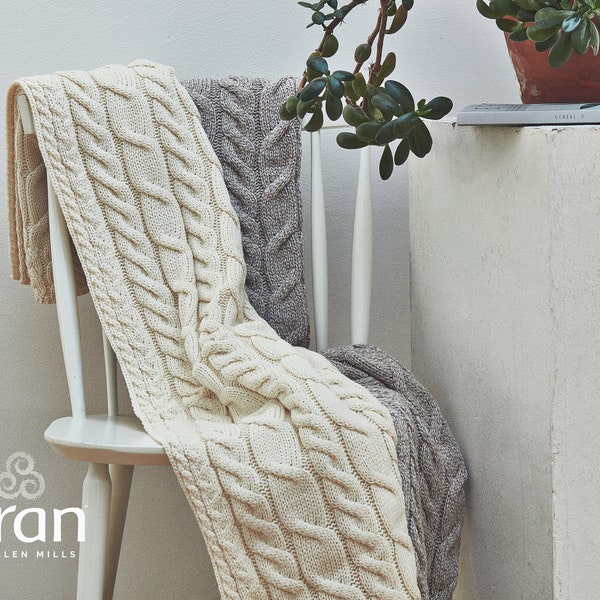Cable Knit Throw - Etsy