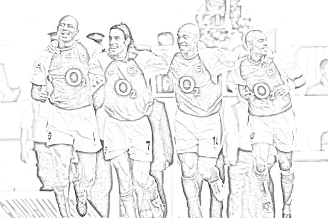 Arsenal Colouring Pages - Etsy