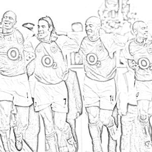 Arsenal Colouring Pages - Etsy