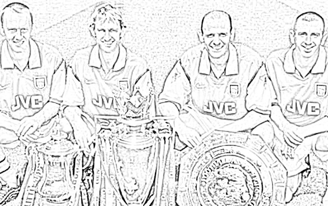 Arsenal 90's Colouring 23 Pages - Etsy