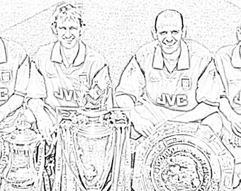 Arsenal Colouring Pages - Etsy