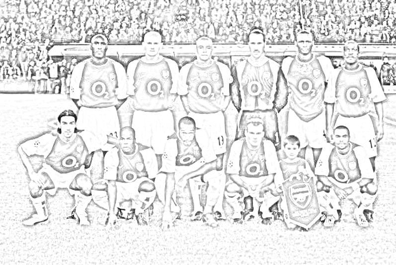 Arsenal Colouring Pages - Etsy