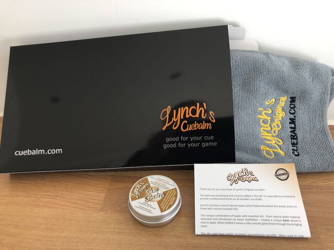 Lynch's Original Cue Balm GIFT SET - for ALL Wooden Cues - Snooker Pool ...
