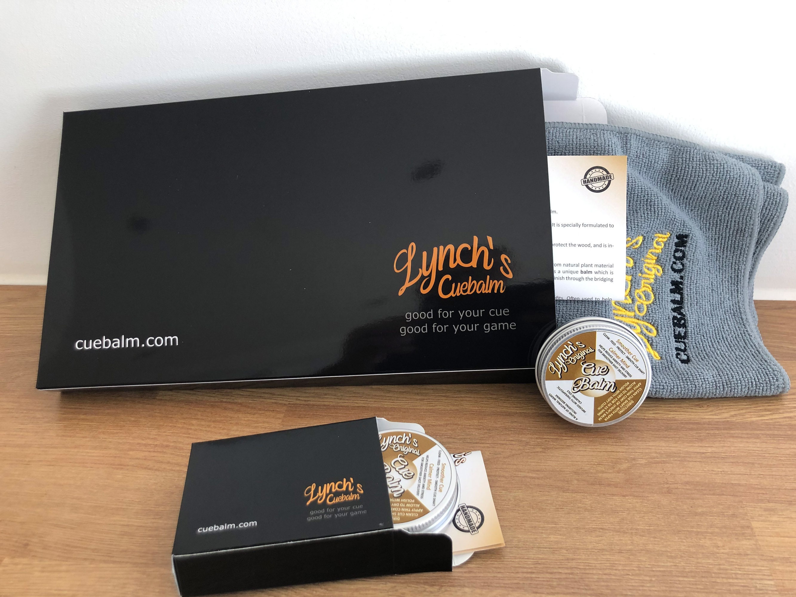 Lynch's Original Cue Balm GIFT SET - for ALL Wooden Cues - Snooker Pool ...