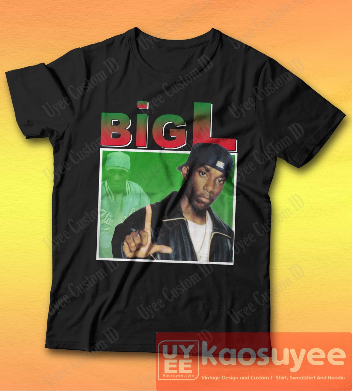 Big L T-shirt Biggie Vintage T-shirt Hip Hop Rap Tshirt Big L | Etsy