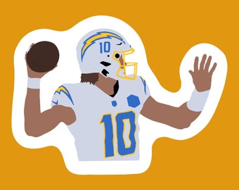 Justin Herbert Holographic Sticker - Etsy