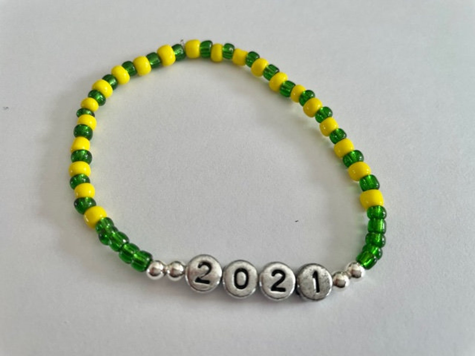 Beaded Graduation Bracelets | Stackable Trio | 2021 | Gift for Senior ...