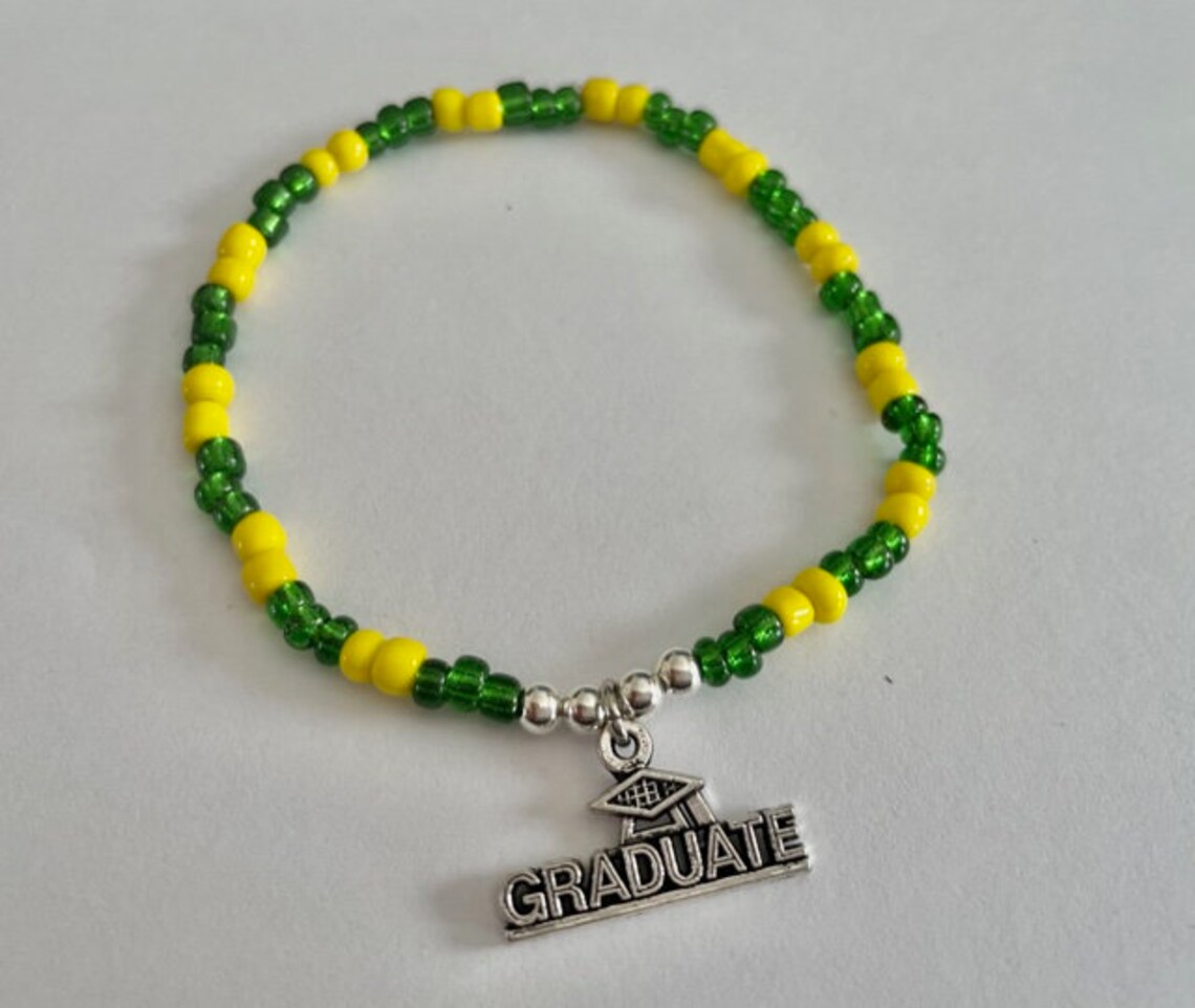 Beaded Graduation Bracelets | Stackable Trio | 2021 | Gift for Senior ...