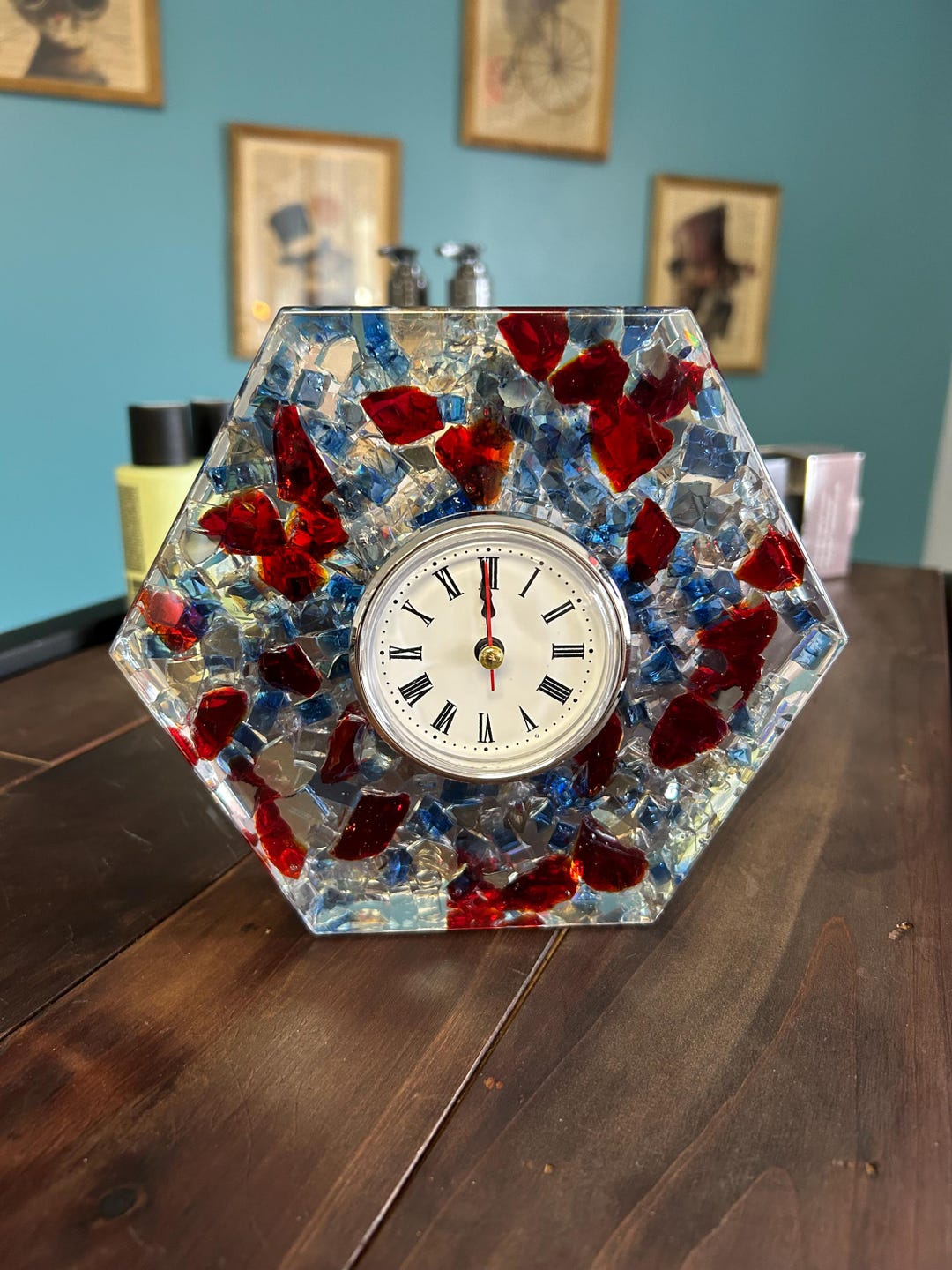 Unique Epoxy Resin Clock - Etsy