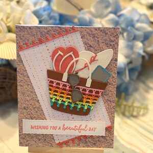 Handmade Beach Theme Card - Etsy