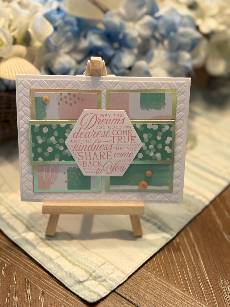 Handmade Inspirational Card - Etsy