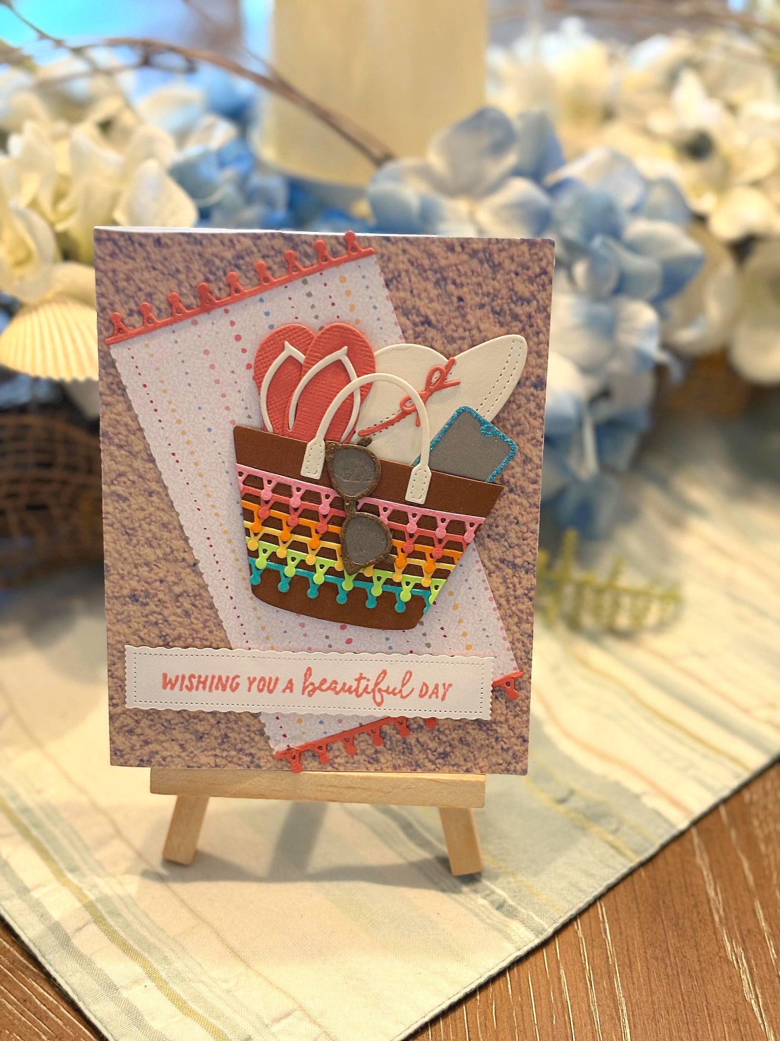 Handmade Beach Theme Card - Etsy