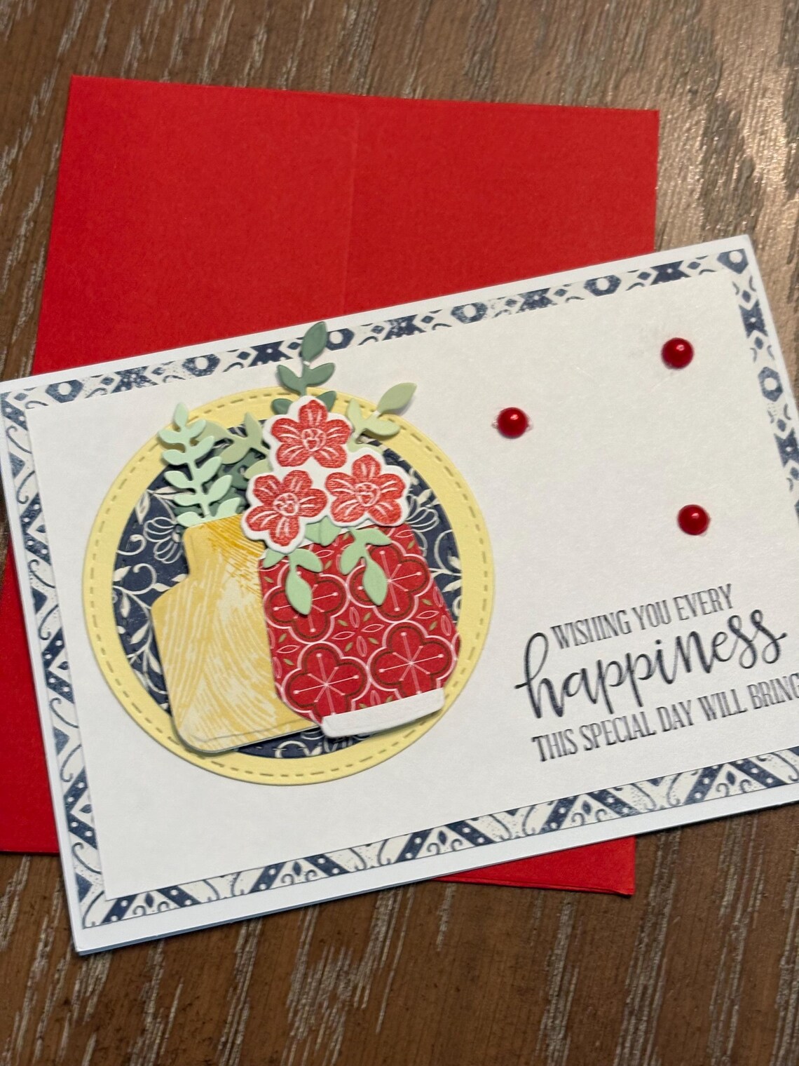 Handmade Boho Card - Etsy