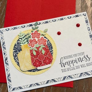 Handmade Boho Card - Etsy