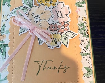 Handmade Thank You Greeting Card Set of 4 - Etsy