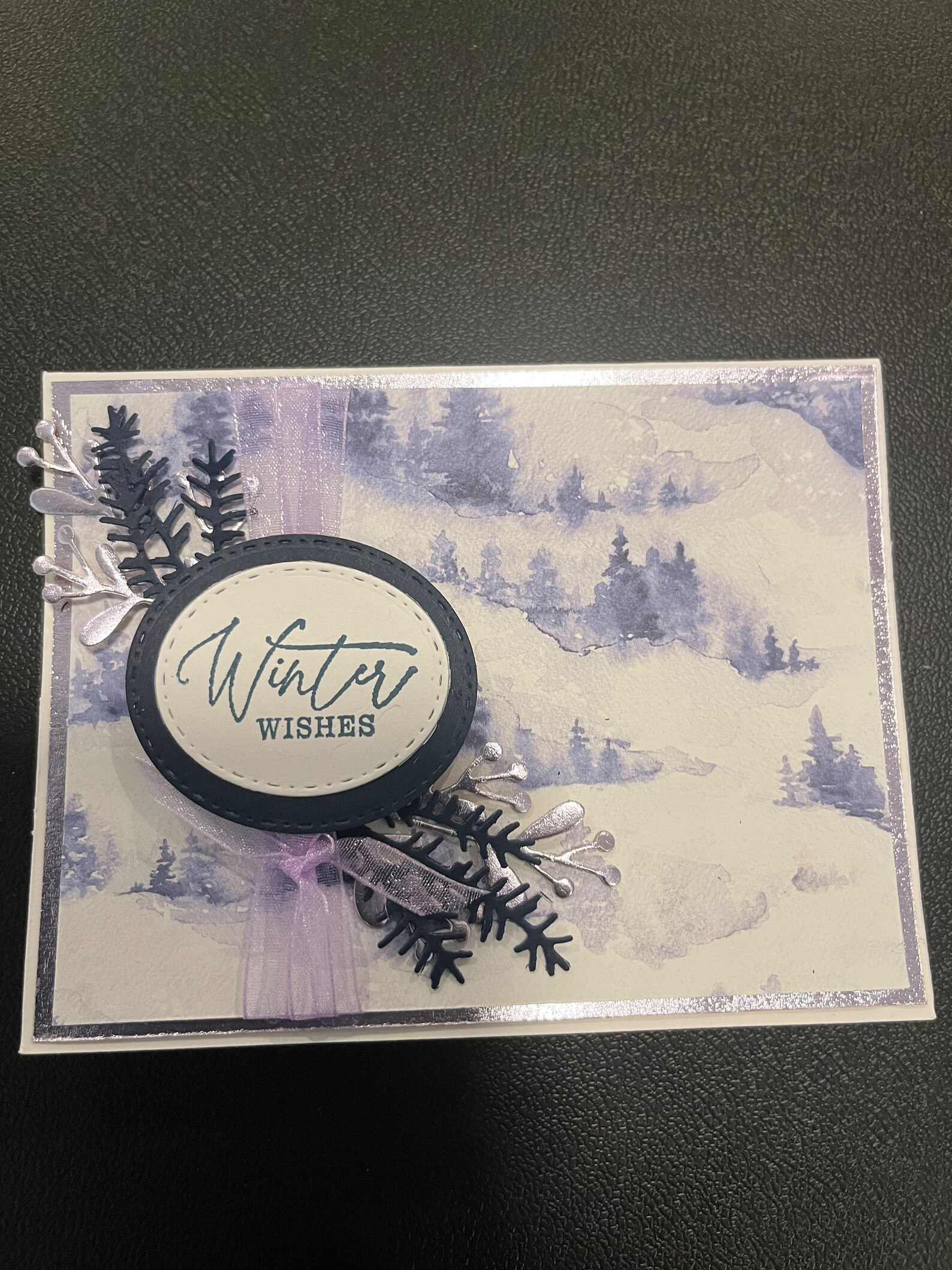 Winter Wishes Holiday Handmade Card - Etsy