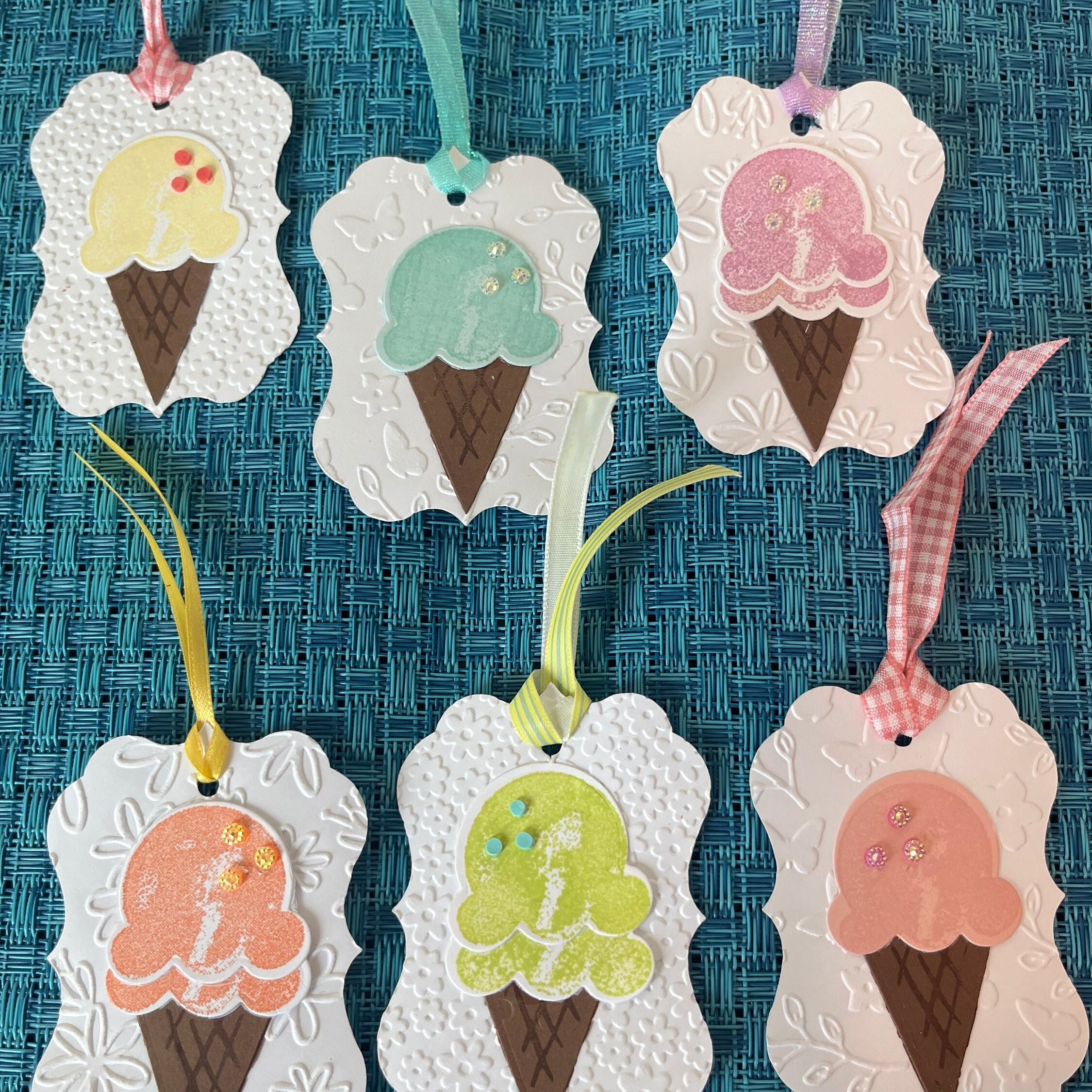 Handmade Ice Cream Cone Gift Tags Set of 6 - Etsy