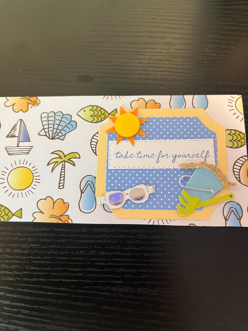Handmade Motivational Beach/summer Theme Card - Etsy