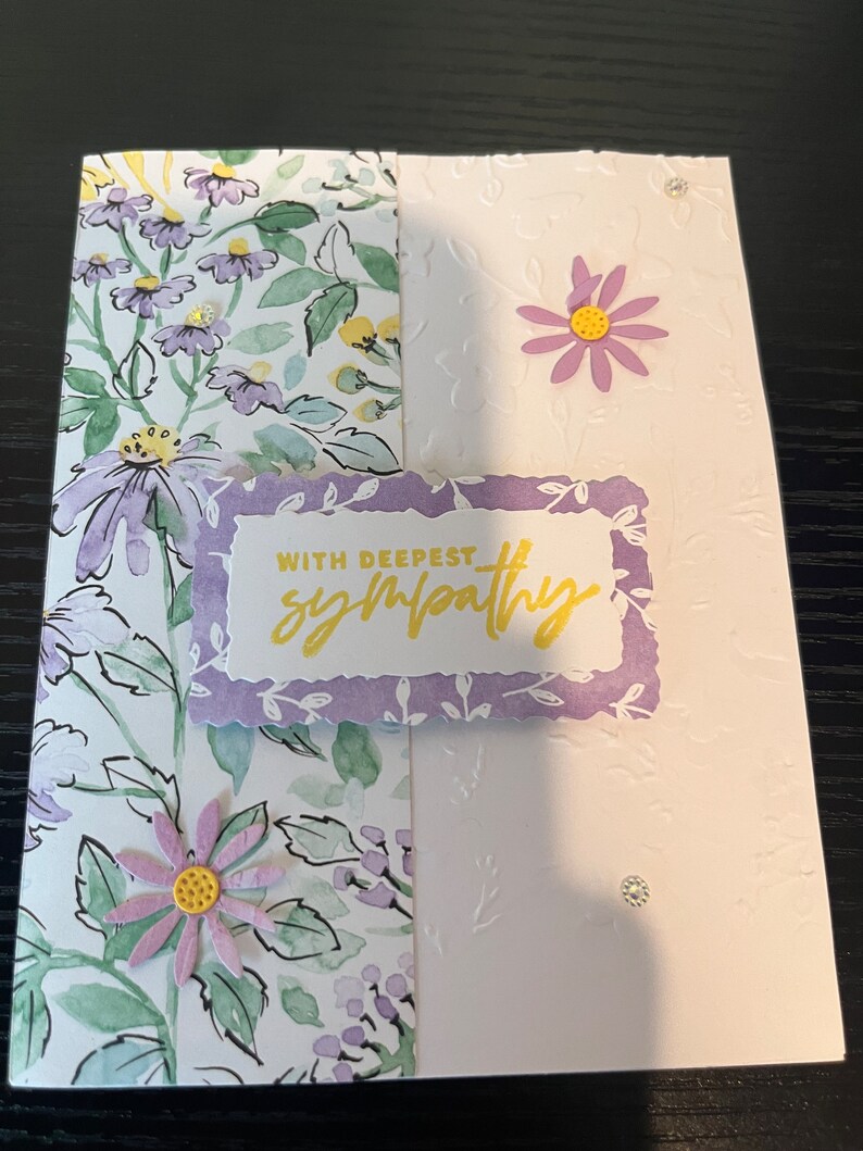 Handmade Sympathy Card - Etsy