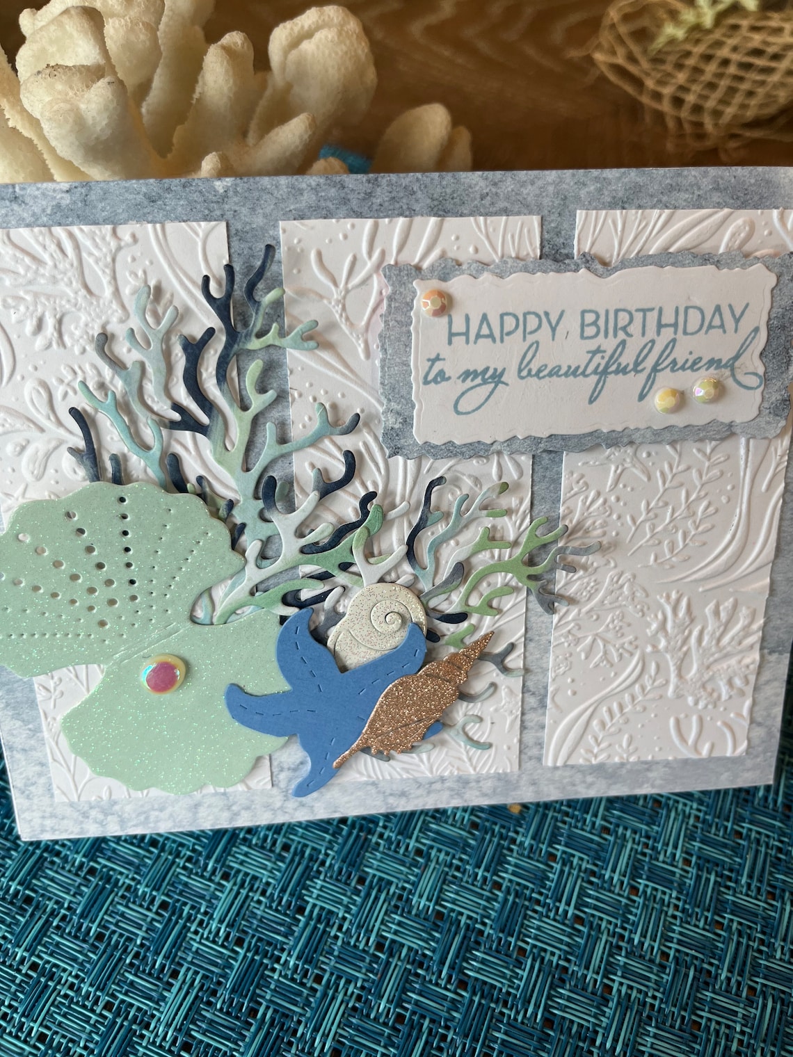 Handmade Beach Theme Birthday Card - Etsy Canada