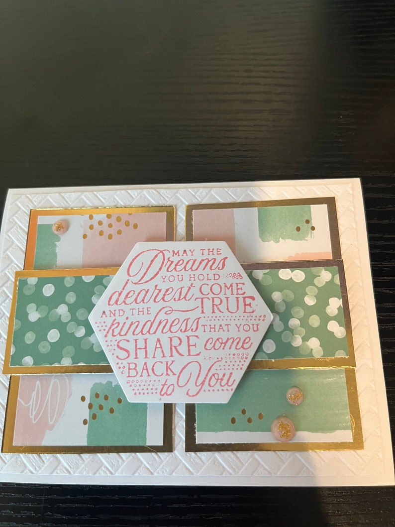 Handmade Inspirational Card - Etsy