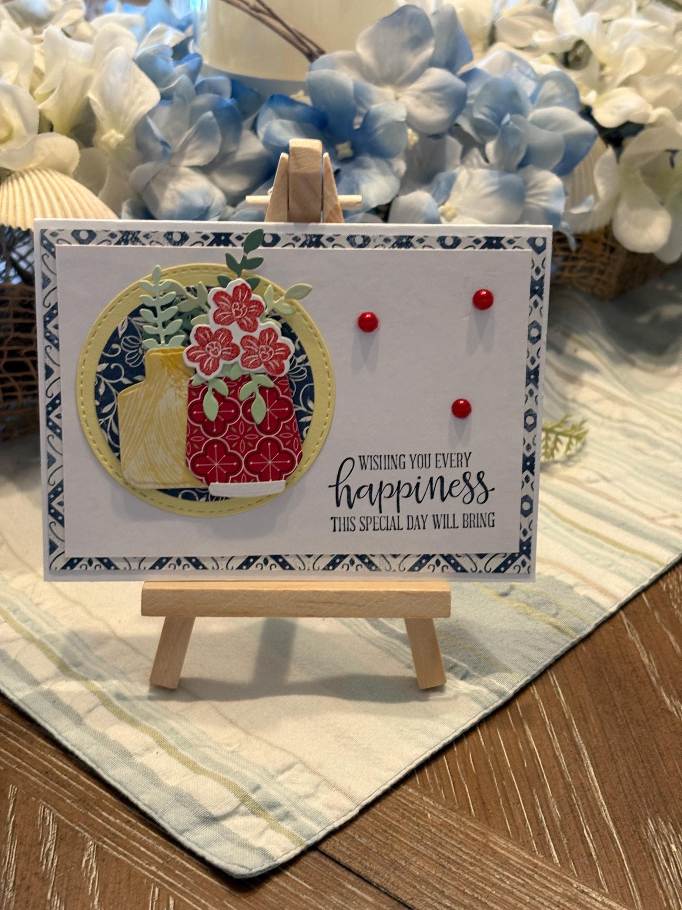 Handmade Boho Card - Etsy